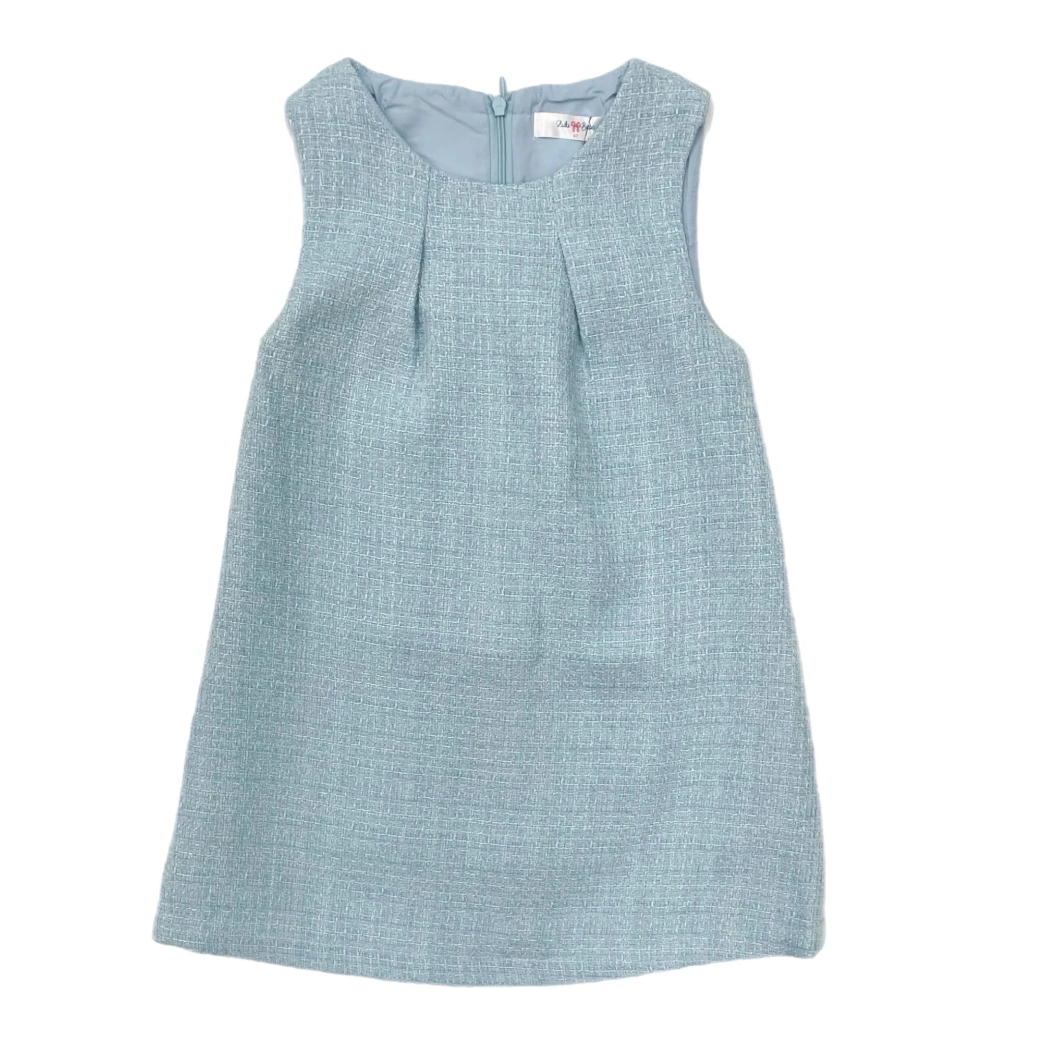 Amelia Tweed Dress - Blue – The Horseshoe Crab