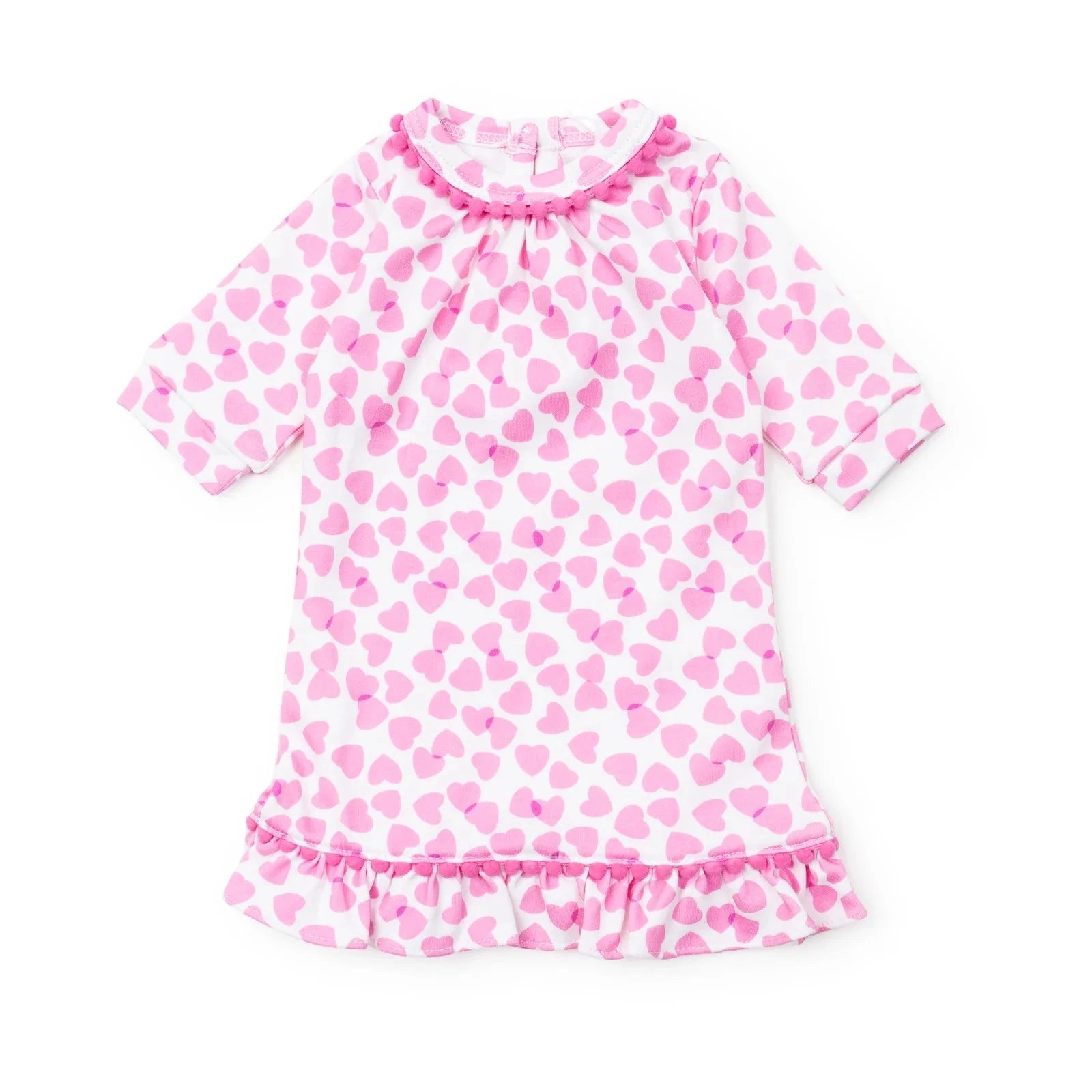Carlin Doll Dress - Confetti Hearts Pink – The Horseshoe Crab