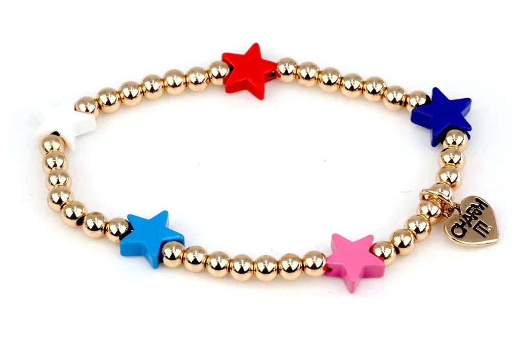 CHARM IT! Red, White & Blue Star Bracelet – The Horseshoe Crab