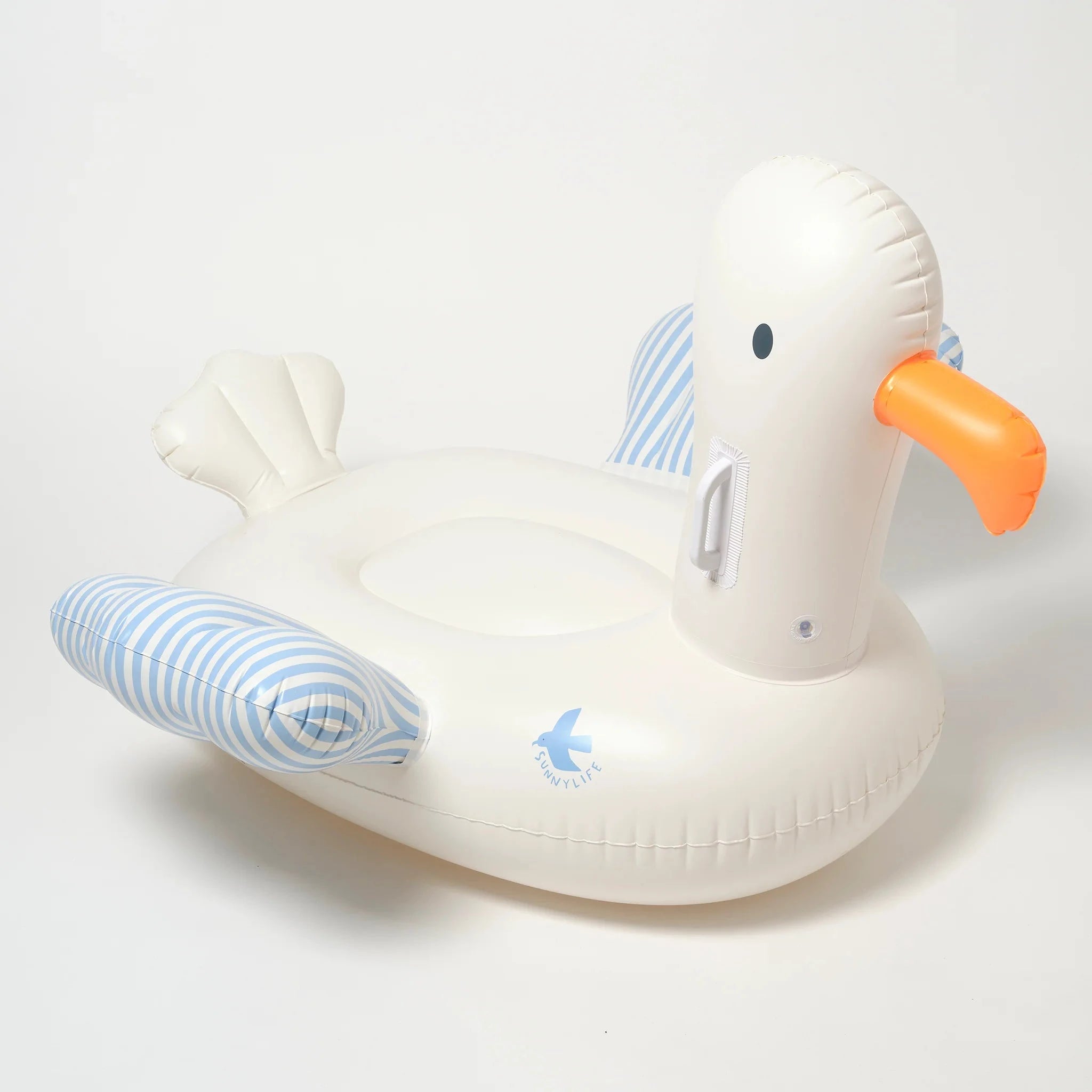 Kids Pool Float - Sid the Seagull Blue Stripe – The Horseshoe Crab