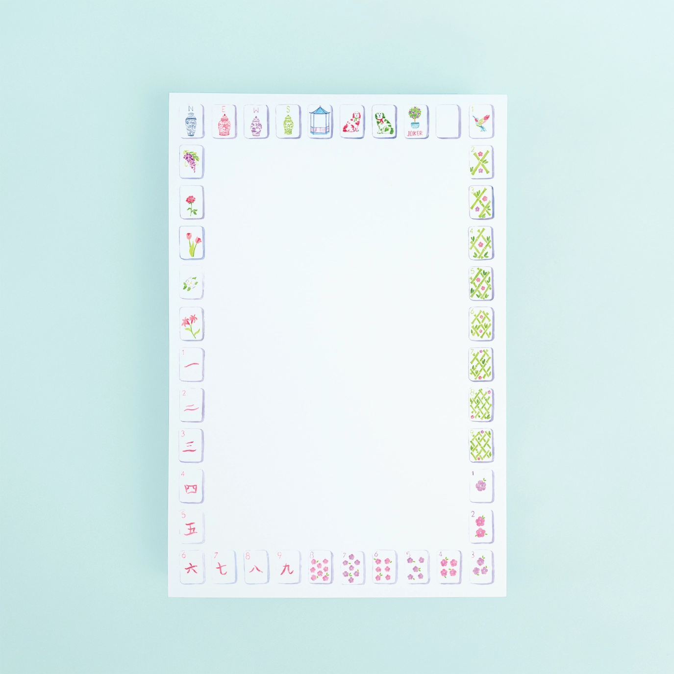 Mahjong Note Pad - 50 Sheets – The Horseshoe Crab