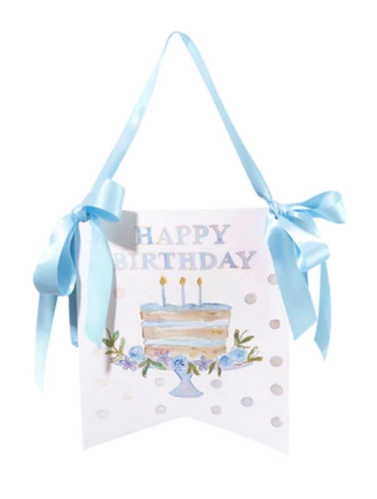 "Happy Birthday" Blue Hanger – The Horseshoe Crab